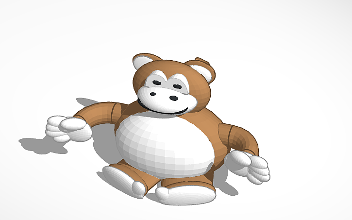 3D design monkey - Tinkercad