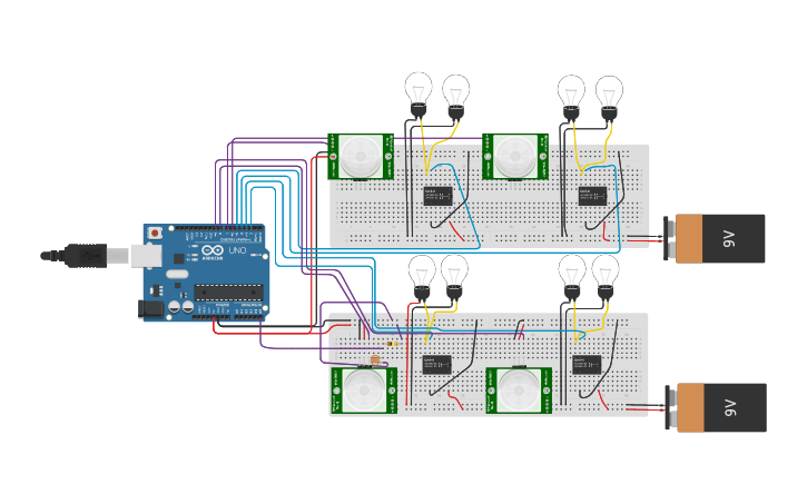 Circuit design Domotica Requerimiento 4 - Tinkercad