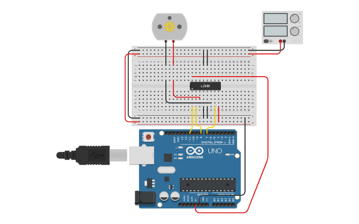 Circuit design Task 3 - Tinkercad