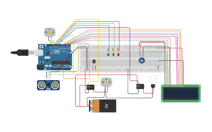Circuit design Smart Fish Tank - Tinkercad