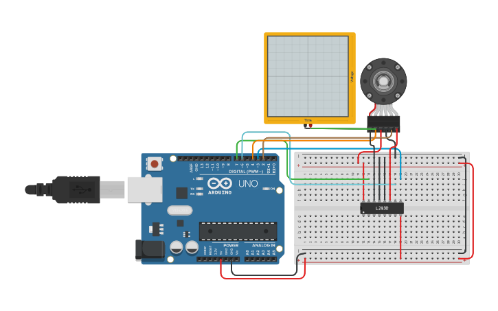 Circuit design Encoder - Tinkercad