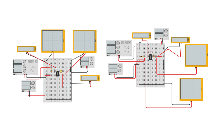 Circuit design Operational Amplifier - Tinkercad