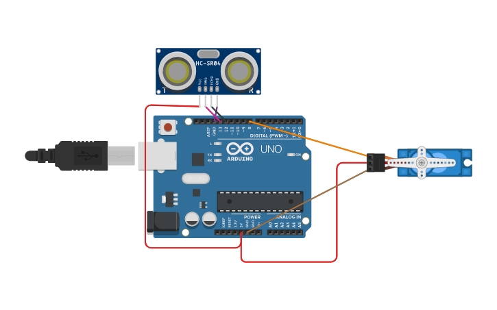 Circuit Design Servo Motar 2000031861 Tinkercad