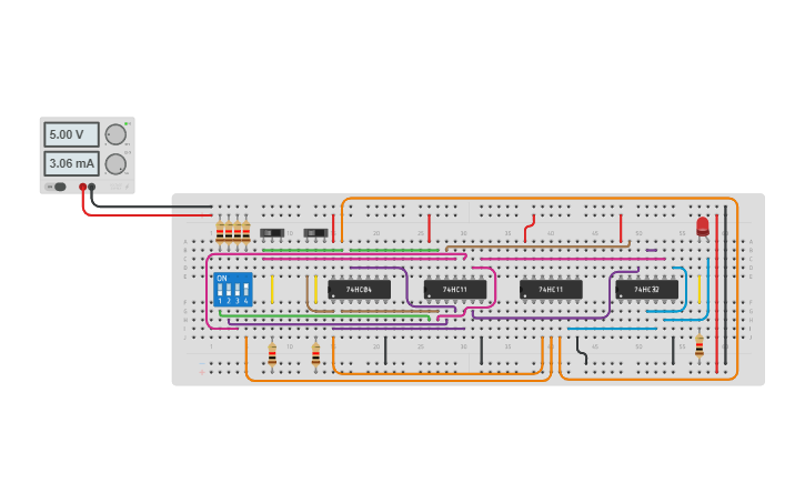 Circuit design MULTIPLEXER - Tinkercad
