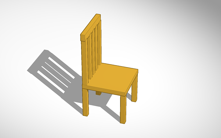 3D design chair - Tinkercad