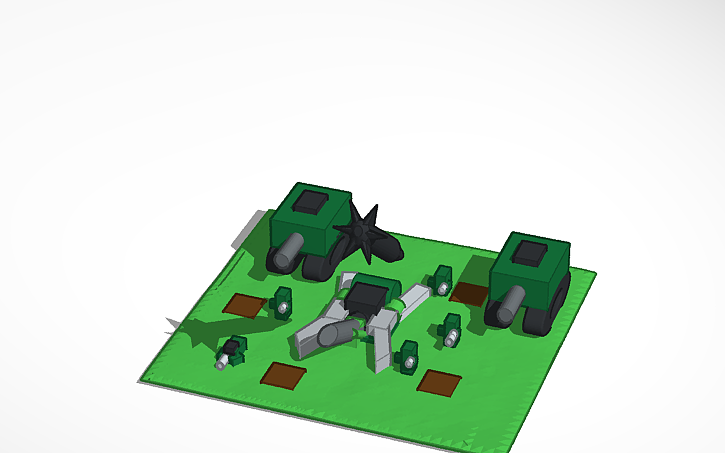 3D design Battlefield - Tinkercad