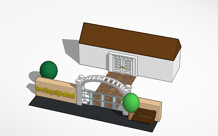 3D design School gate - Tinkercad
