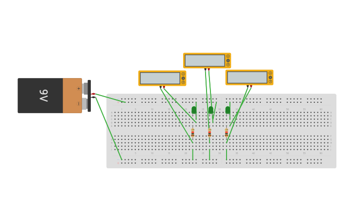 Circuit design Led en paralelo - Tinkercad