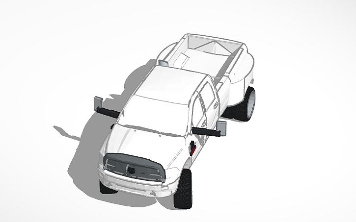 3D design 2018 Dodge Ram 1700 4th gen cummins dually - Tinkercad