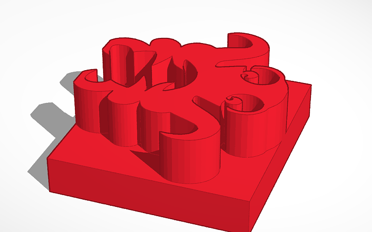 3D design Octoprint Symbol - Tinkercad