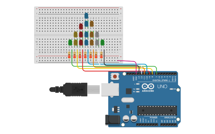 Circuit design ARVORE+ WESLEY JOSE LEITE RA 318100723 - Tinkercad