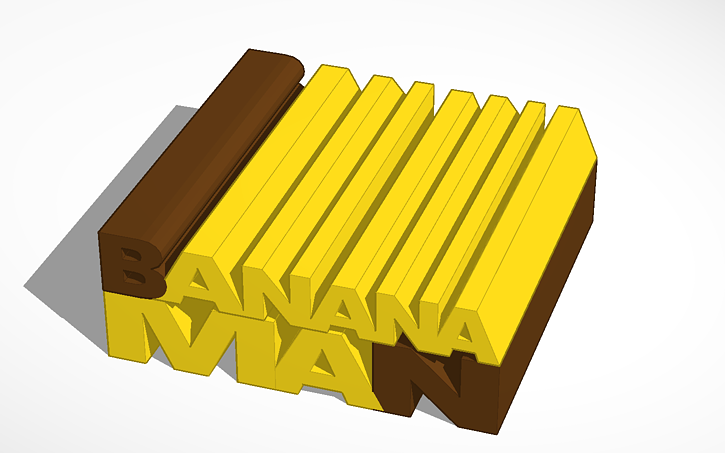 3D design BANANA MAN STATUE | Tinkercad