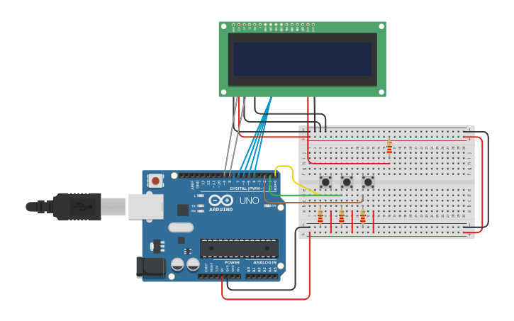 Circuit design Digital Clock - Tinkercad