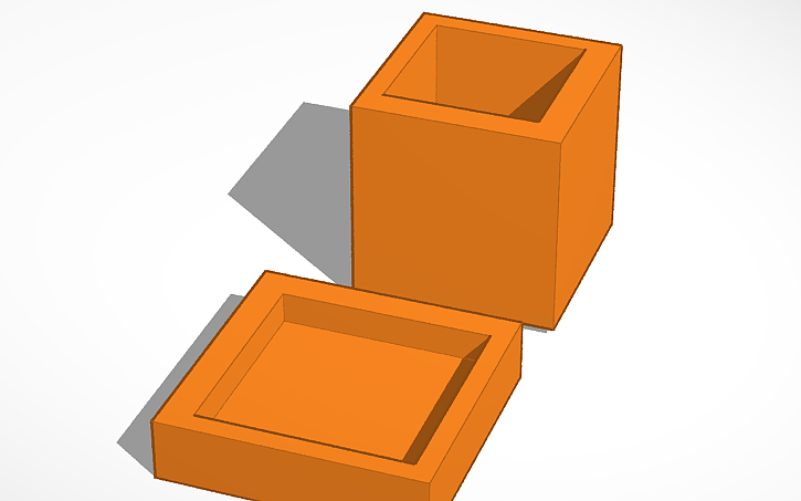 3d Design Box With Lid Tinkercad