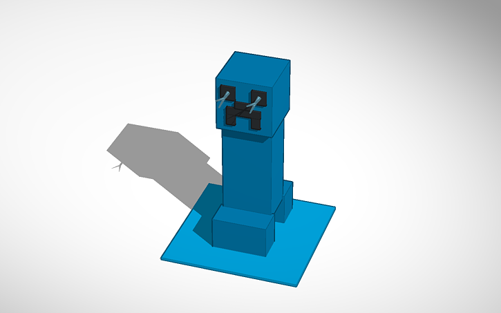 3D design Minecraft Water Creeper - Tinkercad