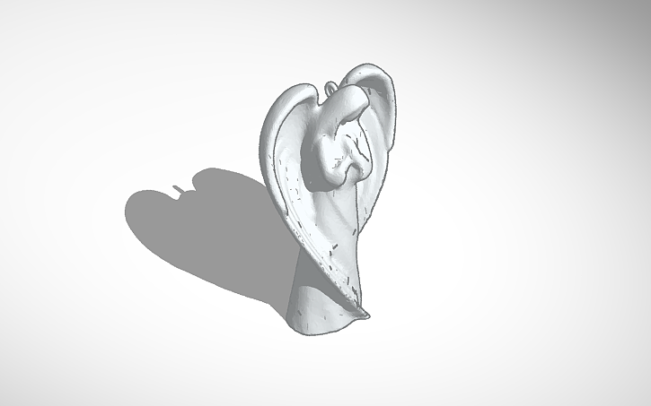 3D design Angel Christmas Tree Ornament (Remix) - Tinkercad