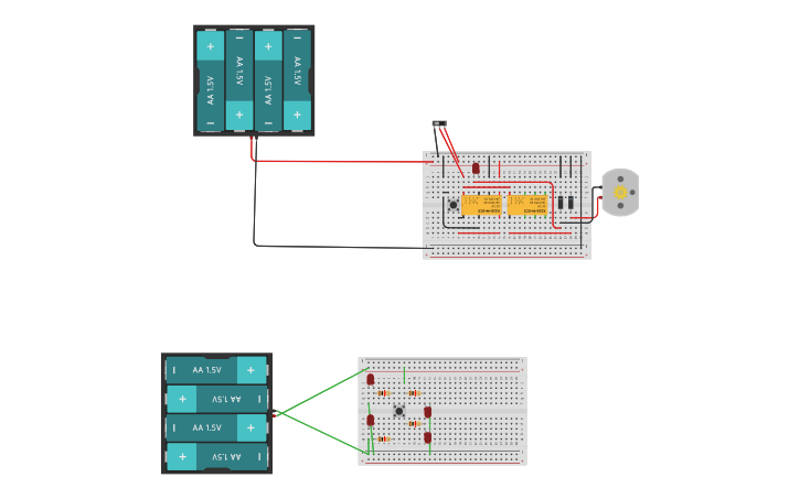 Circuit design Latch Relay Motor Circuit - Tinkercad