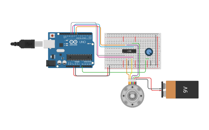 Circuit design IGNACIO22_3.1_WORKING STEPPER MOTORS - Tinkercad