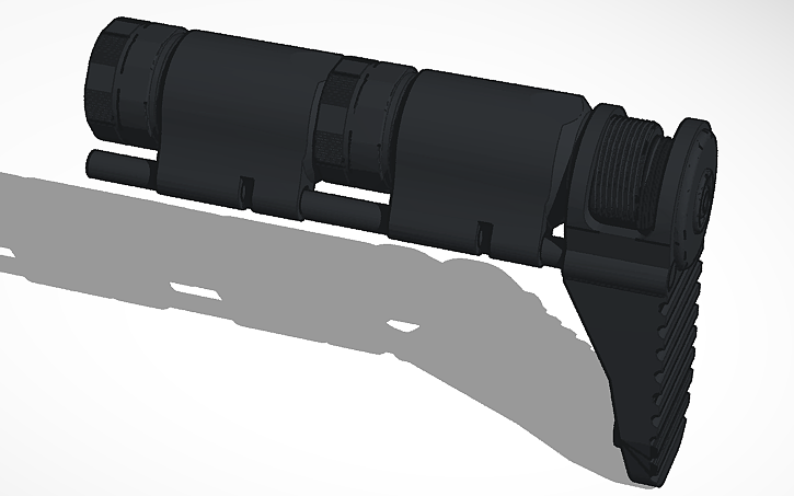3D design Fixed CQB STOCK - Tinkercad