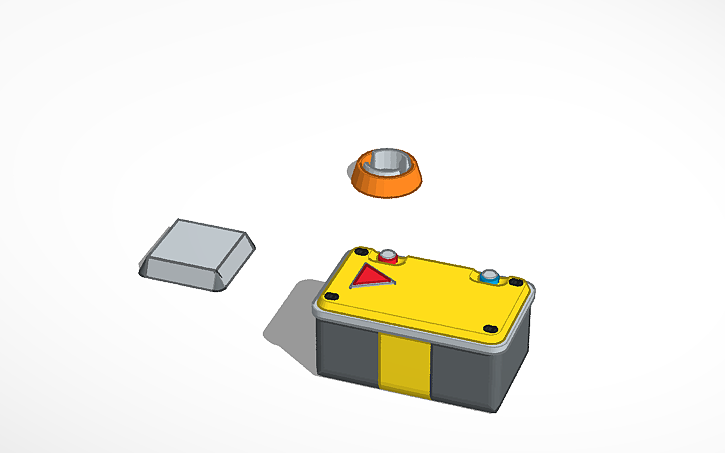 3D design Battery Container - Tinkercad