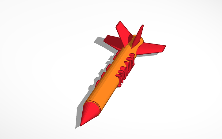 3D design missile - Tinkercad