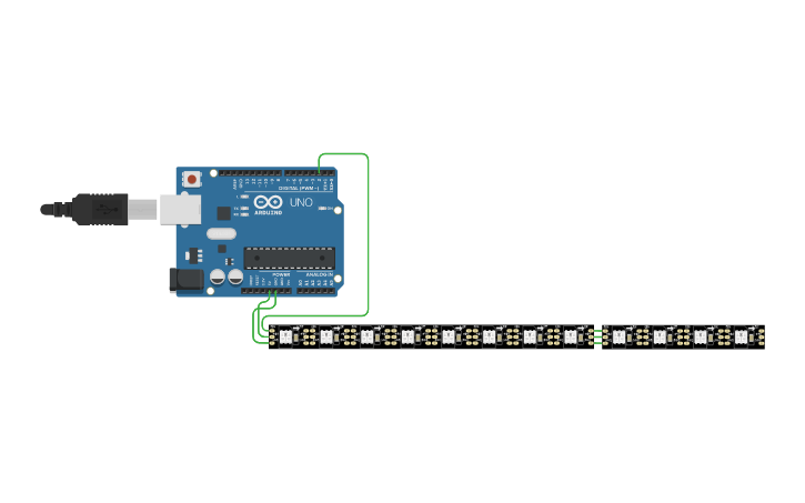 Circuit design Loading using Arduino and NeoPixels - Tinkercad