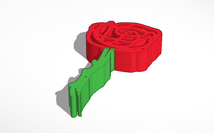 3D design rose - Tinkercad
