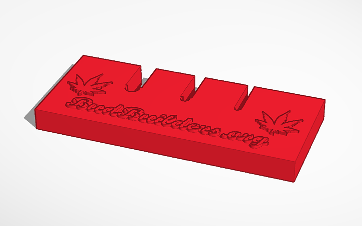 3D design bud bucker - Tinkercad