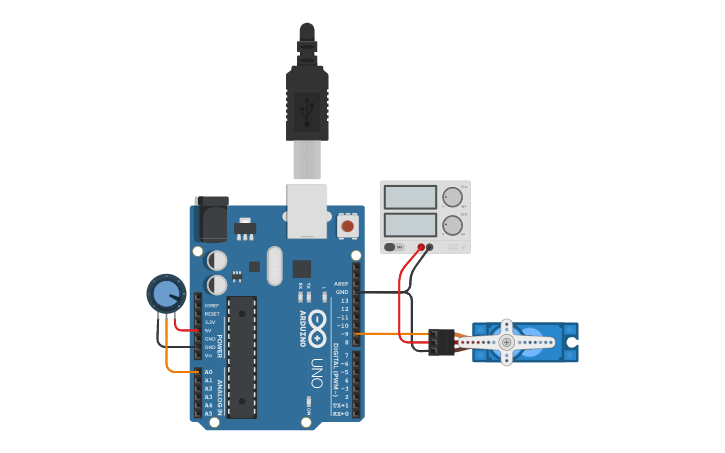 Circuit design Aula 18 - Servo Motor - Curso de Arduino para Modelismo ...