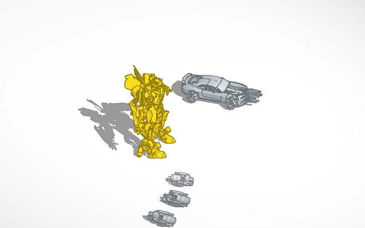 3D design BumbleBee Transformers - Tinkercad