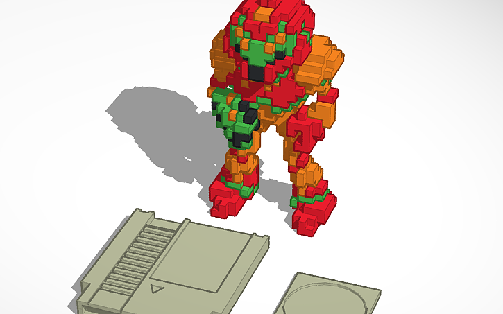 3D design 8-Bit Samus - Tinkercad