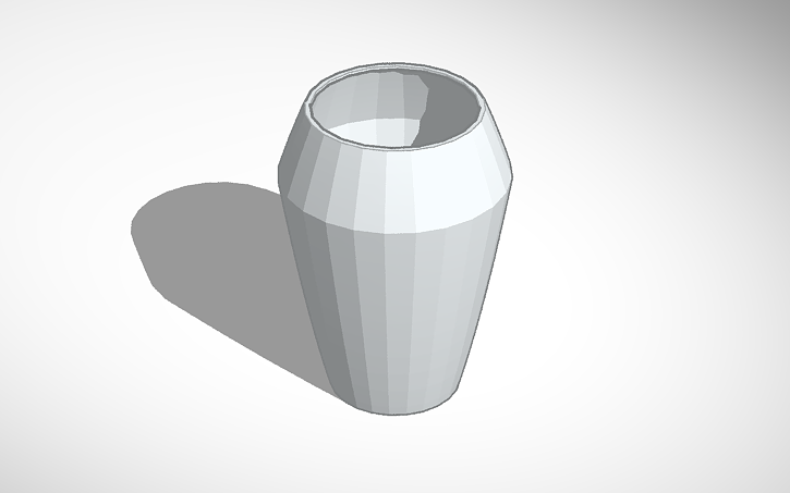 3D design Vase - Tinkercad