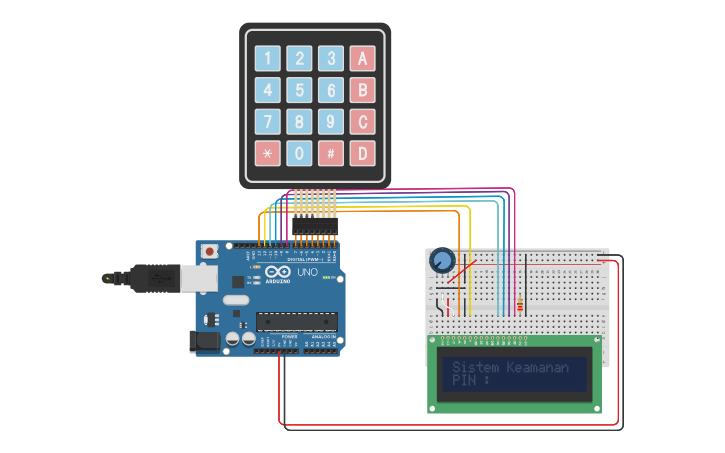 Circuit design Login Sederhana | Tinkercad
