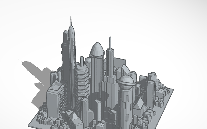 3D design city - Tinkercad