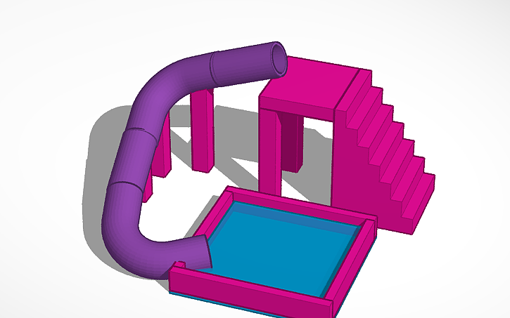 3D design Water Slide - Tinkercad