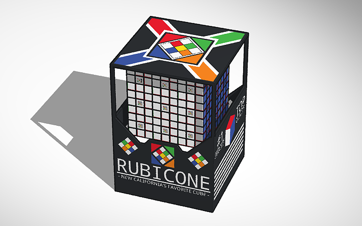 3D design Rubicone - Mini Magnetic Rubik's Cubes - Tinkercad