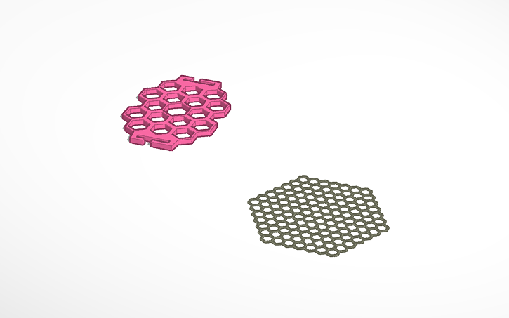 3D design honeycomb - Tinkercad