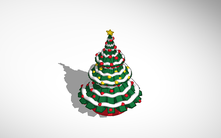 3D design Christmas Tree - Tinkercad