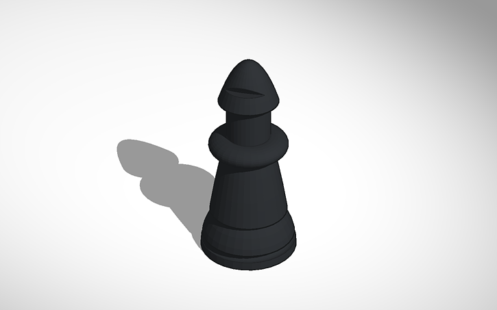 3D design Alfil ajedrez - Tinkercad