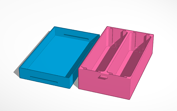 3D design 18650 Battery case - Tinkercad