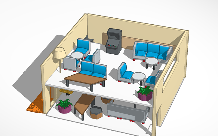 3D design BIS Cafe - Tinkercad