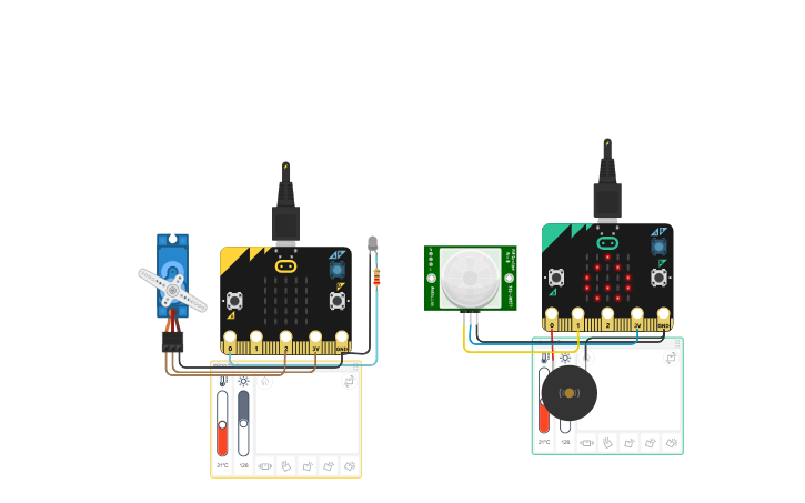 Circuit design Microbit - Tinkercad