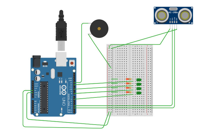 Circuit design Proximity sensor -Joaquin Cifuentes - Tinkercad