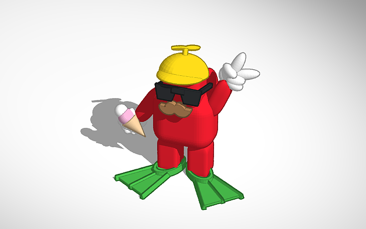 3D design Funny Little Dude | Tinkercad