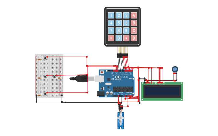 Circuit design ELEVATOR-EAD LAB - Tinkercad