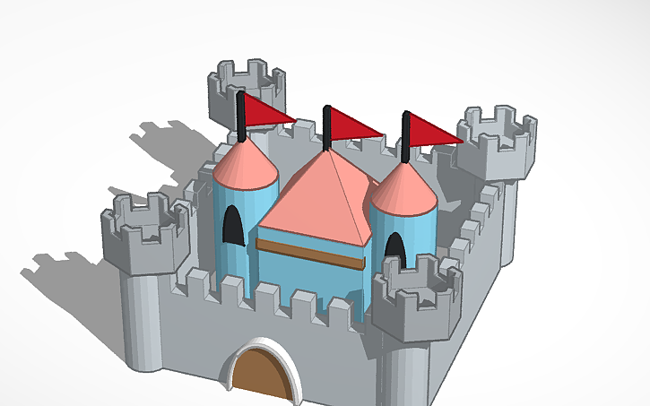 3D design chateau 1 - Tinkercad