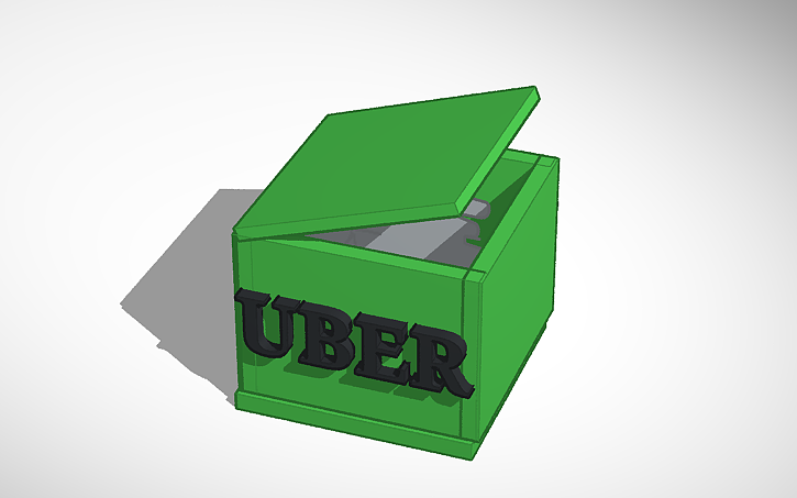 3D design UBER box - Tinkercad