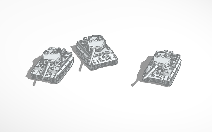 3D design Tiger Tank Platoon | Tinkercad