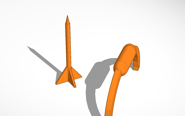 3D design Bow and Arrow - Tinkercad