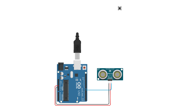 Circuit Design Ultrasonic Distance Sensor With Led Ti